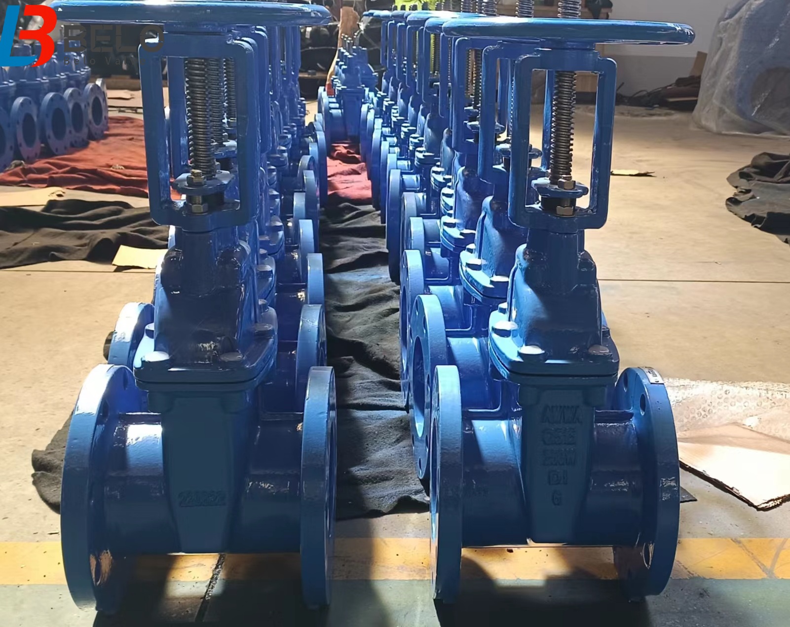 DIN 3352 F4 ductile iron metal to metal seated flange gate valves ...
